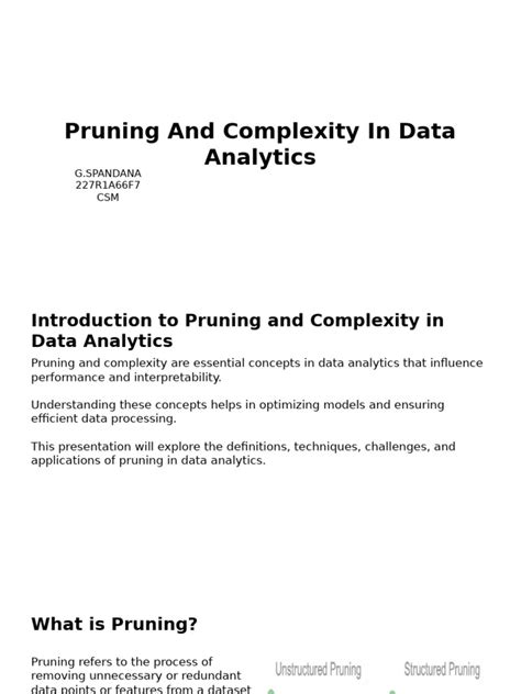 Pruning Techniques In Data Analytics Pdf Analytics Data Analysis