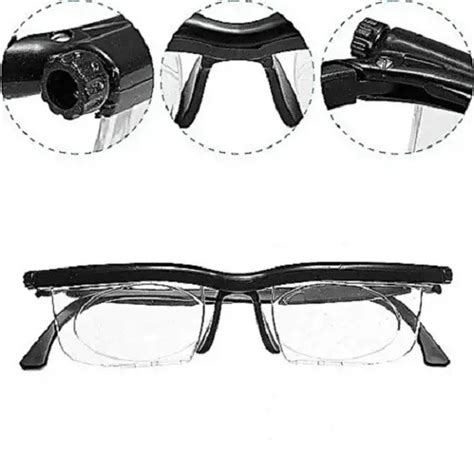 Очки с регулировкой линз Dial Vision Черные от -6 до +3 (1104224211) от ...