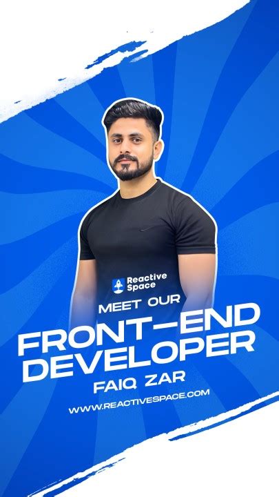 reactive space on linkedin frontenddeveloper webdesign