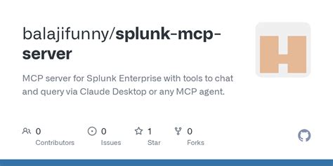 Github Balajifunnysplunk Mcp Server Mcp Server For Splunk
