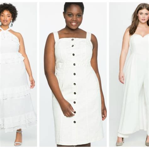 Chic Sexy White Plus Size Dresses For Summer Stylish Curves