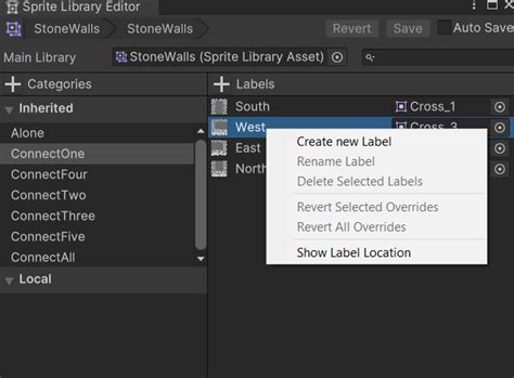 I Cant Edit Sprite Library Labels Runity