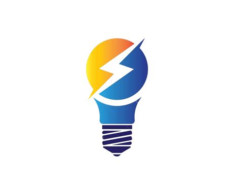 Bulb Logo Vector Ilustration Power Isolated Inspiration Vector Power