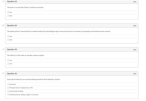 Solved Question Pts The Penis Is A Muscle That Flexes Chegg Com