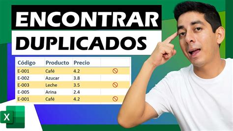 encontrar valores duplicado como un dios del excel