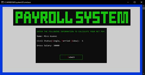 Simple Payroll System Using C Language