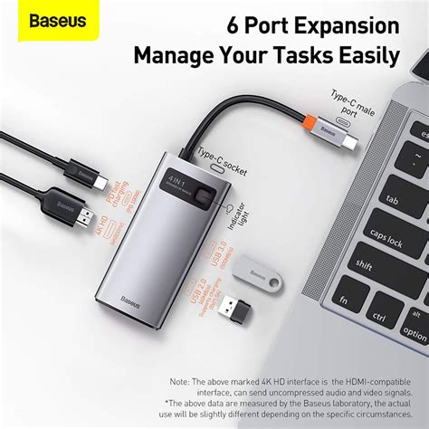 Baseus In Star Joy Series Multifunctional Type C Hub Docking Station M Badudeal