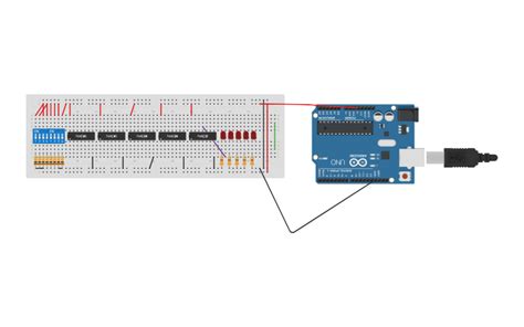 Circuit Design 4 Bit Adder Tinkercad