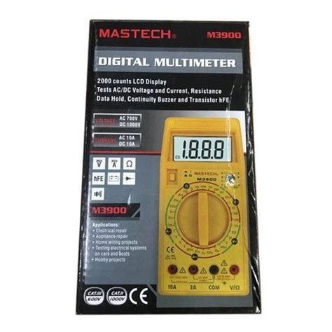 Plastic Mastech Digital Multimeter 4 Digit At Best Price In New Delhi