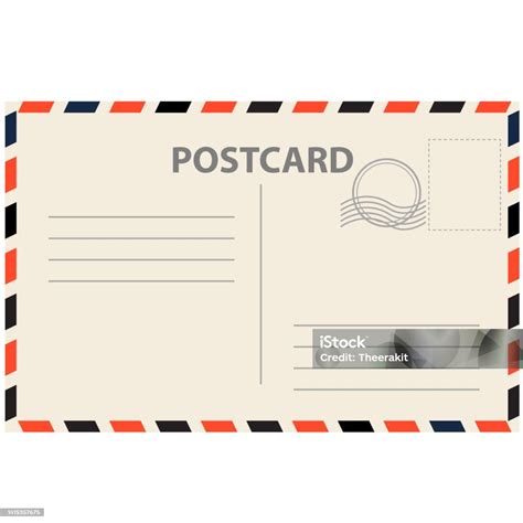 Vintage Postcard With Paper Texture Postal Background Travel Postcard