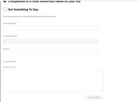 Move Comment Field To Bottom InWordPress