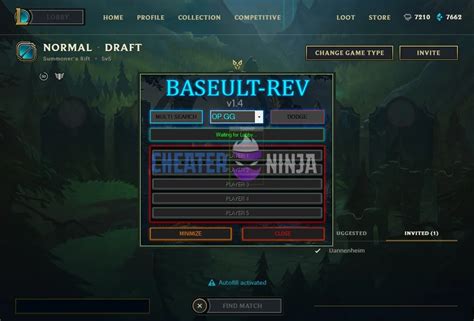 Lol Lobby Hack V1 5 2 Reveal Teammates In Lobby Cheat Cheater Ninja