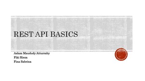 Rest Api Basicspptx
