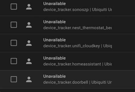 Some Entities Unavailable Homeassistant
