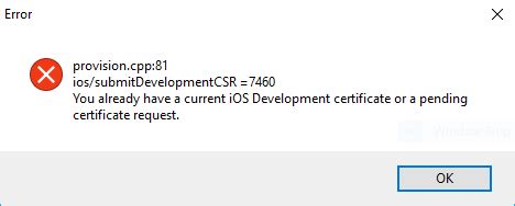 Provision Cpp Or Provision Cpp IOS Development Cert Error Tech Journey