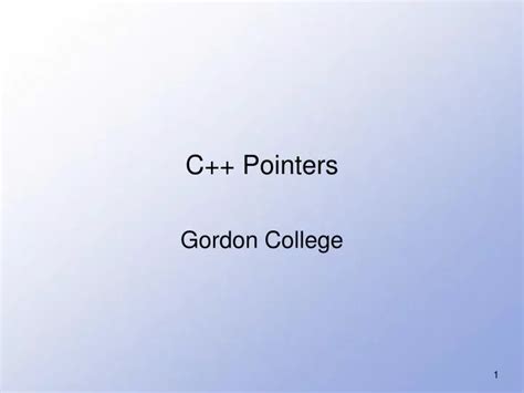 Ppt C Pointers Powerpoint Presentation Free Download Id76045
