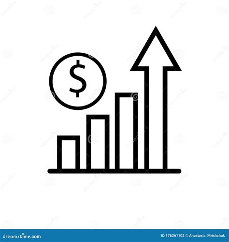 Graph Icon In Trendy Flat Style Isolated On Grey Background Stock Illustration Illustration Of