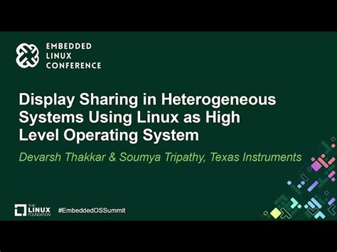 Free Video Display Sharing In Heterogeneous Systems Using Linux As