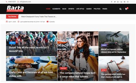 Best And Popular Bootstrap News Templates