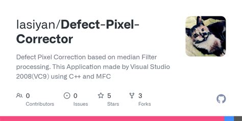Github Lasiyandefect Pixel Corrector Defect Pixel Correction Based