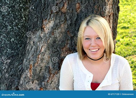 Lovely Blond Stock Photo Image Of Confident Cheerful