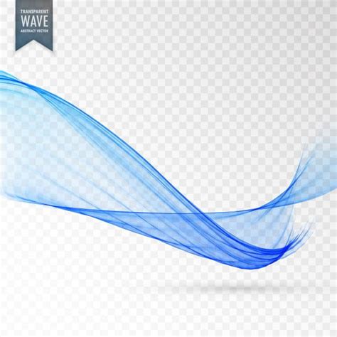 투명 배경에 세련된 부드러운 물결 Eps Uidownload