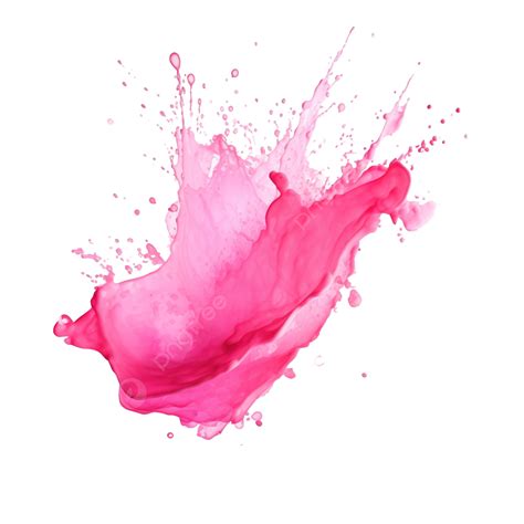 핑크 수채화 페인트 스플래시 절연 분홍색 수채화 튀김 Png 일러스트 및 이미지 에 대한 무료 다운로드 Pngtree