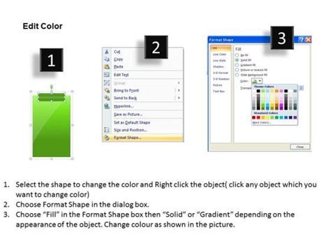 Ppt Green PowerPoint Slide Rotate Text 2010 Box Representation Templates