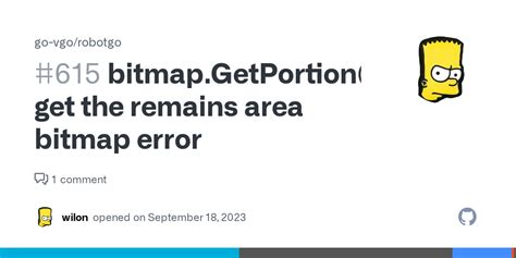 Bitmapgetportion Get The Remains Area Bitmap Error · Issue 615 · Go