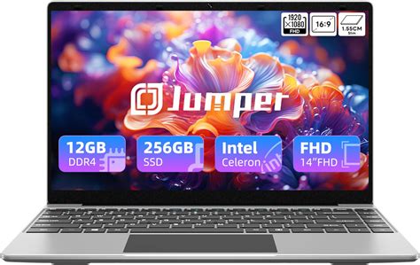 Jumper Laptop 12gb Ddr4 256gb Ssd Laptops 14 Intel J4105 Processor Up To 2 5ghz Computer
