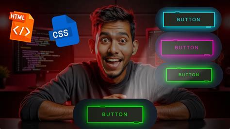 I Created A Css Animation Neon Glowing Button Effect In Html And Css