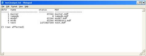 Sql Server 2005 Command Line Tool Sqlcmd Part Ii Database Journal
