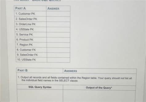 Solved 1 Output All Records And All Fields Contained Within