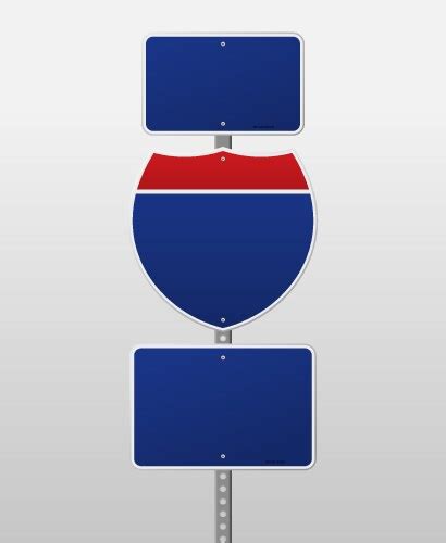Blank Interstate Highway Sign Png