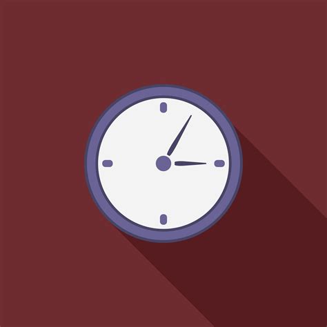 Flat Design Modern Vector Illustration Of Analog Clock Icon 2561766 Vector Art At Vecteezy