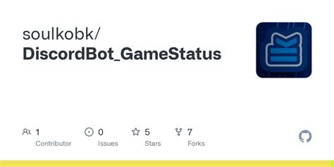 Github Soulkobk Discordbot Gamestatus