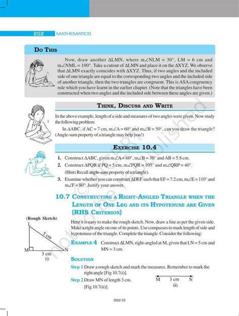 Ncert Book For Class 7 Maths Chapter 10 Practical Geometry Indcareer