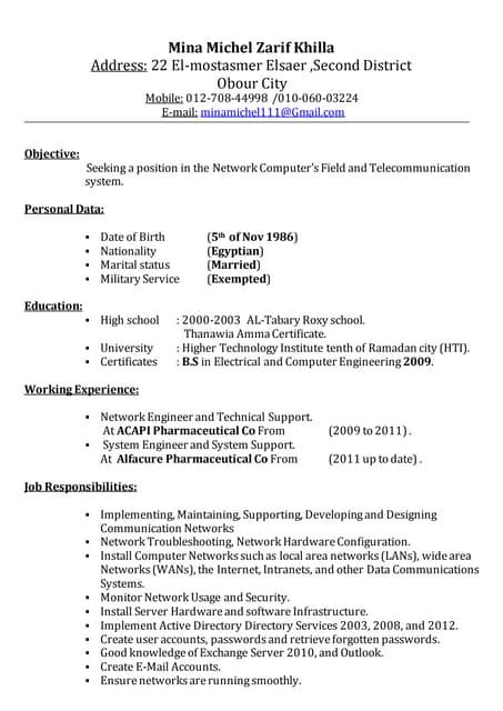 Mina Michel Cv Pdf Free Download