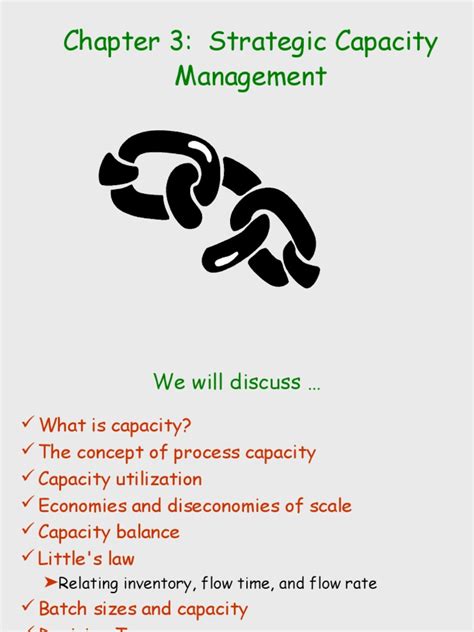 Chapter 3 Strategic Capacity Management Pdf Capacity Utilization Operations Management