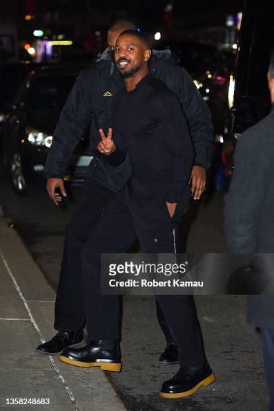 Michael B Jordan Arrives To Late Show With Stephen Colbert In News