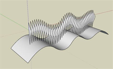 Creating Wave Railings Tutorials Sketchup Community