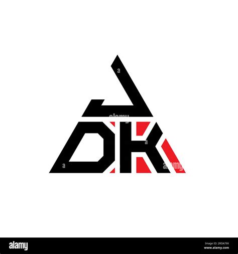 Jdk Triangle Letter Logo Design With Triangle Shape Jdk Triangle Logo