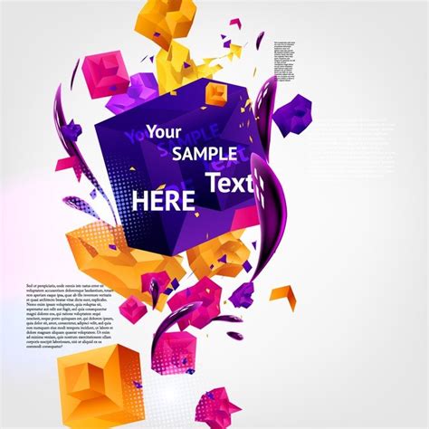 dynamic threedimensional background free vector download freeimages