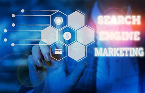 Handwriting Text Writing Search Engine Marketing Concept Meaning Promote Website Visibility On