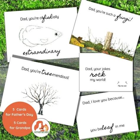 Fathers Day Nature Cards Mother Natured
