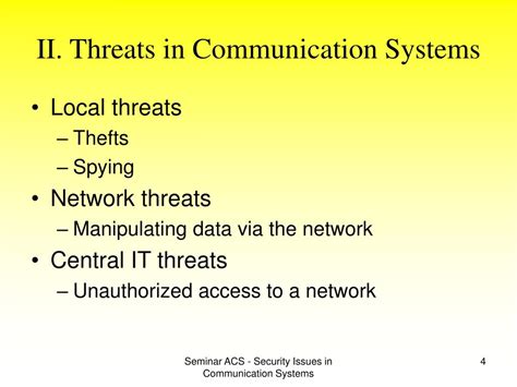Ppt Security Issues In Communication Systems Powerpoint Presentation Id 5813040