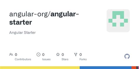 github angular org angular starter angular starter