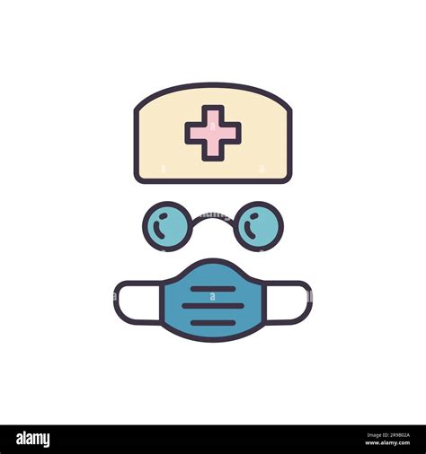 Doctor Related Vector Line Icon Medical Worker Practicing Scientist