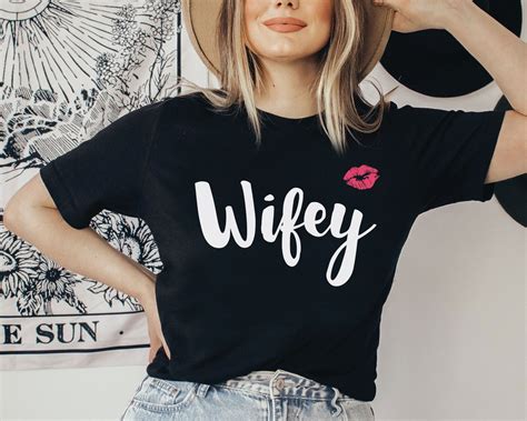 Wifey T Shirt Honeymoon Bridal Shower T Etsy