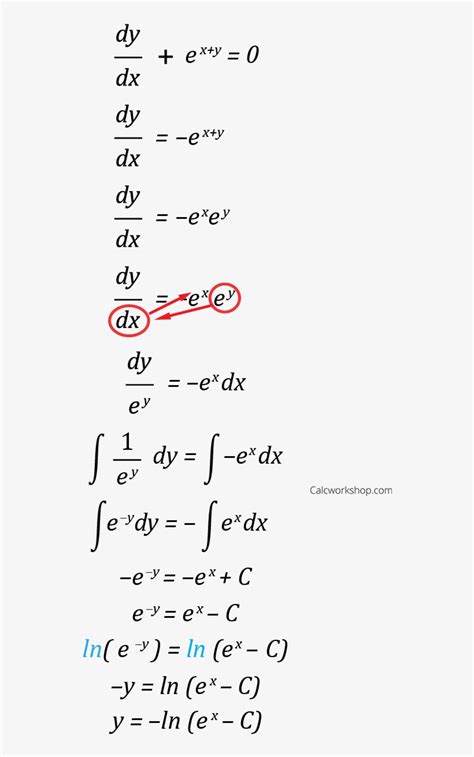 solving separable differential equations for general separation
